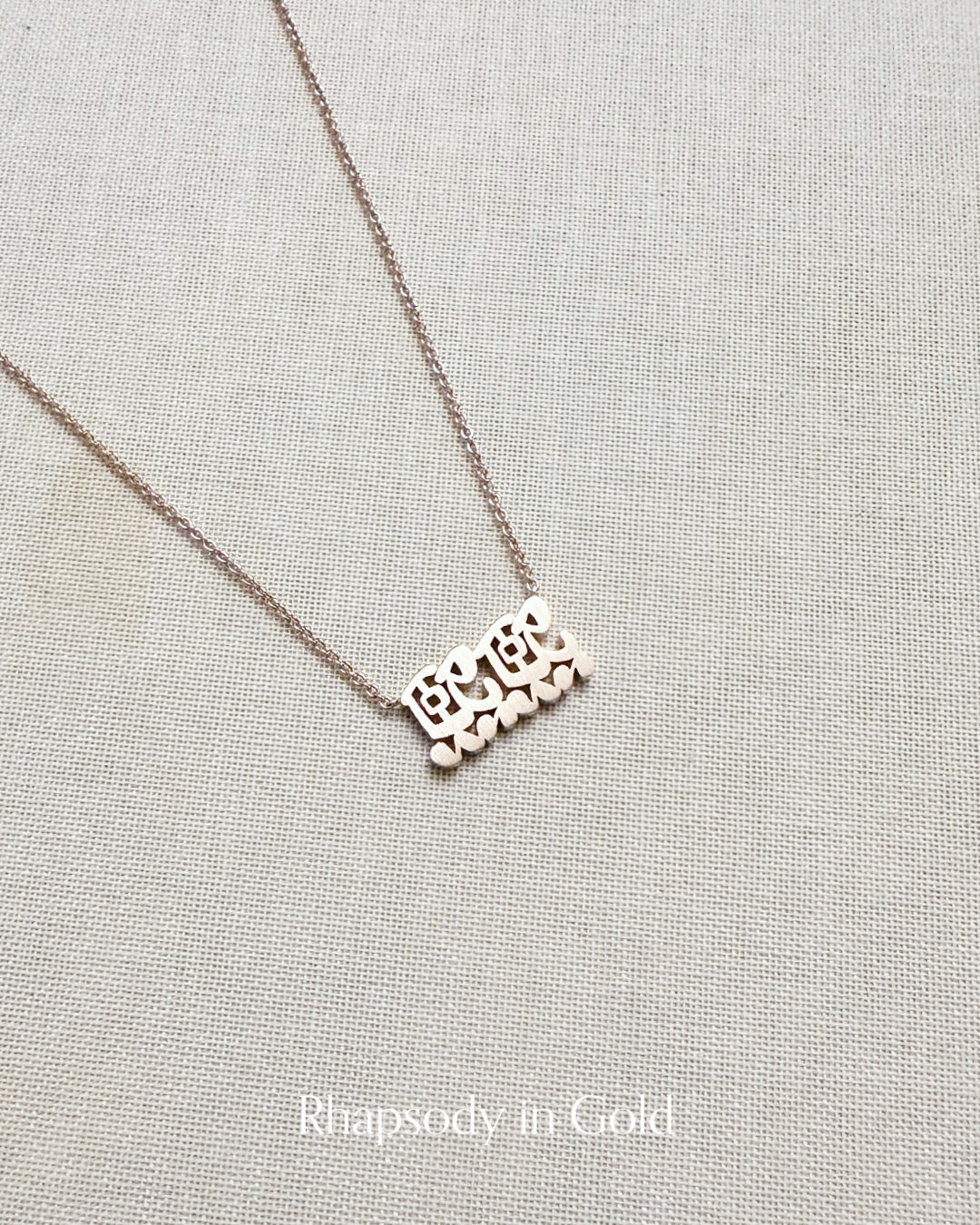 Custom Gold Jewellery with Chinese Character | Rhapsody in Gold ...